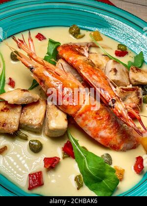 Swordfish with coconut milk Stock Photo - Alamy