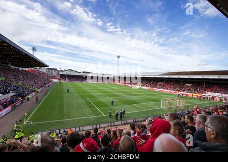 A general view of Pittodrie Stadium, home of Aberdeen Stock Photo - Alamy