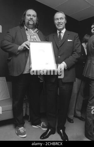 Peter Grant Manager of the group Led Zeppelin in his office Stock Photo ...
