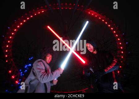 EDITORIAL USE ONLY Shania West, a trained stunt fighter, and Anton ...