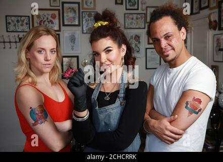 EDITORIAL USE ONLY 'Tattoo Fixers' artist Alice Perrin has joined ...