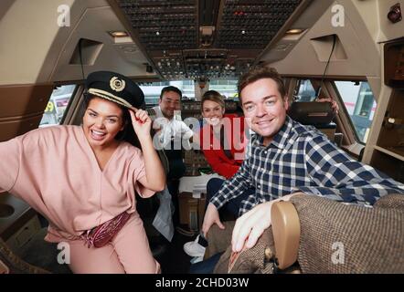 EDITORIAL USE ONLY Virgin Atlantic cabin crew member Becci Chute hosts ...