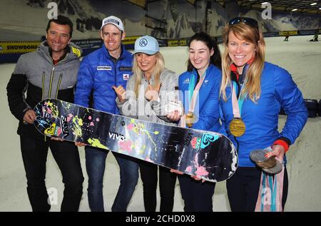 Menna Fitzpatrick (right) and Jen Kehoe in the royal box on centre ...