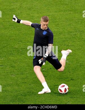England goalkeeper Jordan Pickford (1) warm up during the England v ...