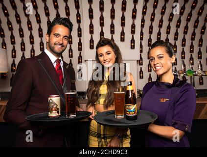 EDITORIAL USE ONLY Virgin Atlantic cabin crew member Becci Chute hosts ...