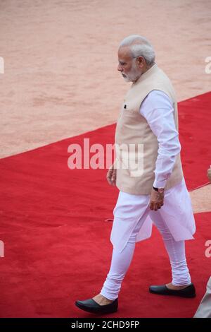 Indian Prime Minister Narendra Modi arrives to receive Myanmar ...