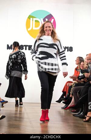 EDITORIAL USE ONLY Models on the catwalk for Janet Medina at the Oxford ...