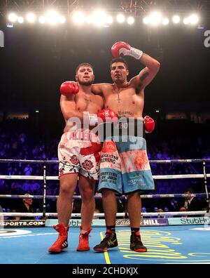 David Allen after victory against Ariel Esteban after their Heavyweight ...