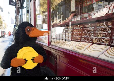 A LEGO brick Niffler, which is a fan-favourite creature from the new J ...