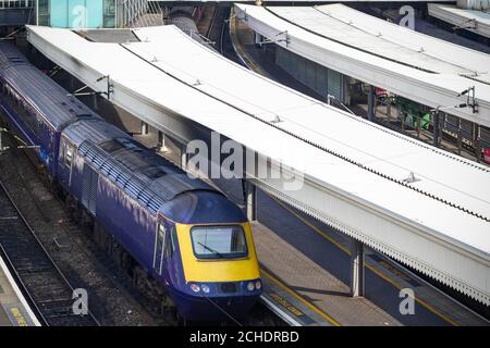London Paddington station, trains awaiting departure Stock Photo - Alamy