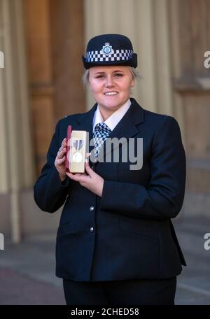 Constable Jessica Bullough from the British Transport Police with her ...