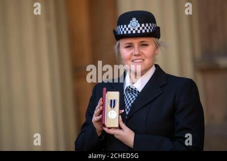 Constable Jessica Bullough from the British Transport Police with her ...
