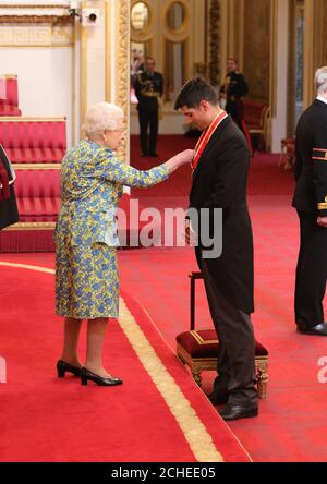 Alastair Cook receives a knighthood for services to cricket from Queen ...