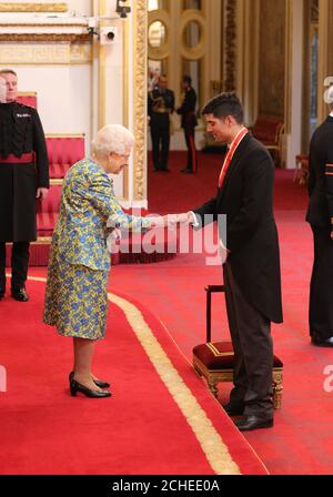 Alastair Cook receives a knighthood for services to cricket from Queen ...