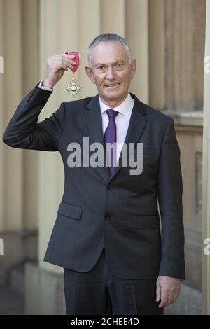 Executive Chairman of the Premier League Richard Scudamore with his CBE ...