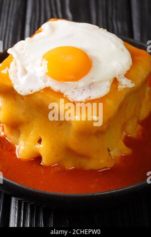 Typical tasty ham sandwich in Castelluccio di Norcia Italy Stock Photo ...