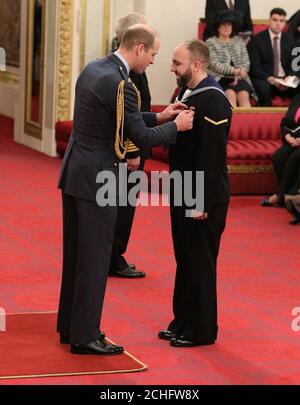 Air Engineering Technician Matthew Gallimore, Royal Navy, is made an ...