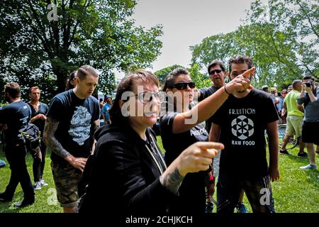 Halifax, Nova Scotia, Canada - July 29, 2017: Members of the Pirates of ...