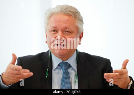 15 March 2018, Germany, Duesseldorf: Picture of Armin Papperger, CEO of Rheinmetall AG, taken ...