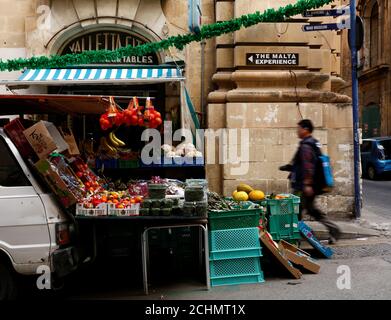 Greengrocer's Shop, Valletta, Malta Stock Photo - Alamy