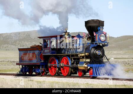 Replica of the 4-4-0 steam locomotive "Jupiter Stock Photo - Alamy