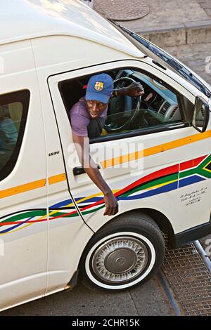 South African minibus taxi driver Stock Photo - Alamy