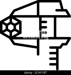 Caliper trammel icon, outline style Stock Vector Image & Art - Alamy