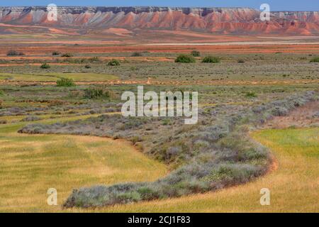 Steppes of Belchite, Spain, Aragon, El Planeron, Belchite Stock Photo ...