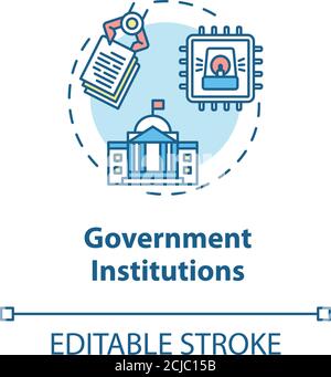 Government institutions concept icon Stock Vector Image & Art - Alamy