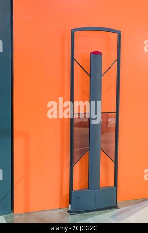 Scanner entrance gate for prevent theft in clothing store. The scanners ...