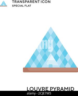 Vector line illustration of the Louvre Museum, Paris, France Stock ...