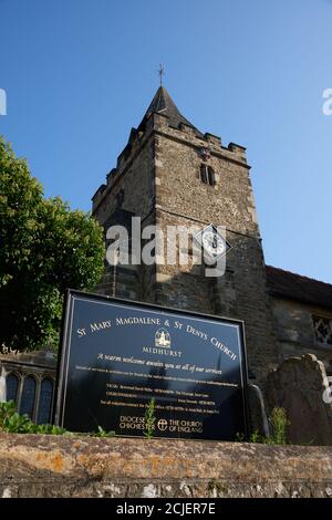 Midhurst West Sussex. Town centre buildings showing architecture Stock ...