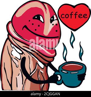 Mr Wee Wee and morning coffee Stock Vector Image & Art - Alamy