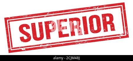 SUPERIOR red grungy rectangle stamp sign Stock Photo - Alamy