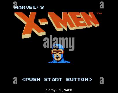 X-Men - Nintendo Entertainment System - NES Videogame - Editorial use ...