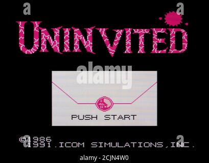 Uninvited - Nintendo Entertainment System - NES Videogame - Editorial ...
