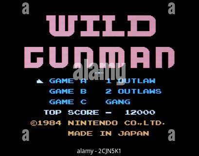 Wild Gunman - Nintendo Entertainment System - NES Videogame - Editorial ...