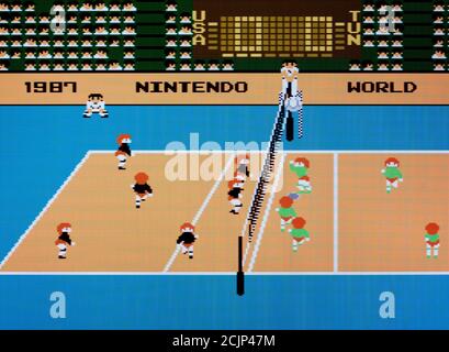 Volley Ball - Nintendo Entertainment System - NES Videogame - Editorial ...