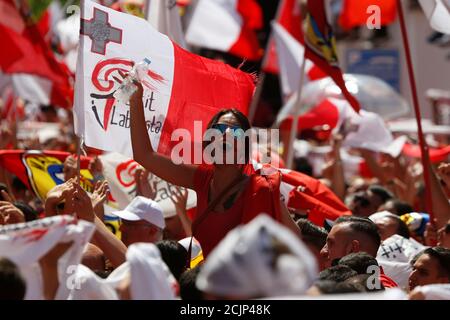 malta headquarters of the labour party in valletta 1986 Stock Photo - Alamy