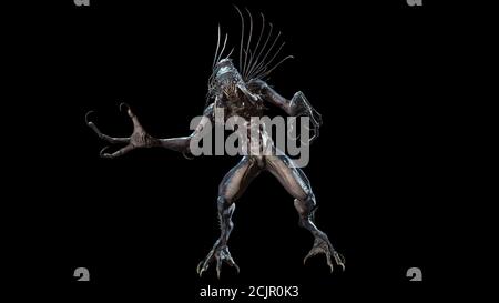 Demon mythical monster 3d render Stock Photo - Alamy