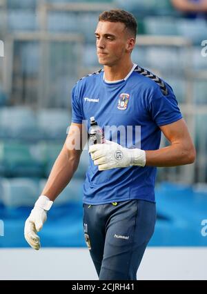 Coventry City goalkeeper Tom Billson during the Carabao Cup match ...