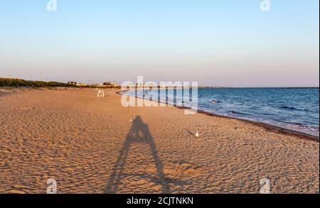 East Matunuck State Beach at sunset, Rhode Island, United States Stock ...