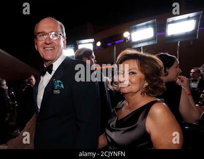 Sharon R. Friedrick (L) and Richard Jenkins walking the red carpet as ...
