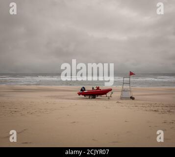 Lifeguard boat of the Belgian coast guard Stock Photo - Alamy