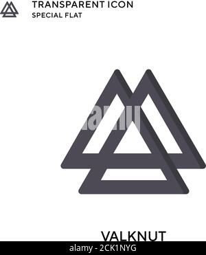 Valknut vector icon. Flat style illustration. EPS 10 vector Stock Vector Image & Art - Alamy