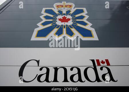 A logo sign outside of the Canadian headquarters of the TJX Companies ...