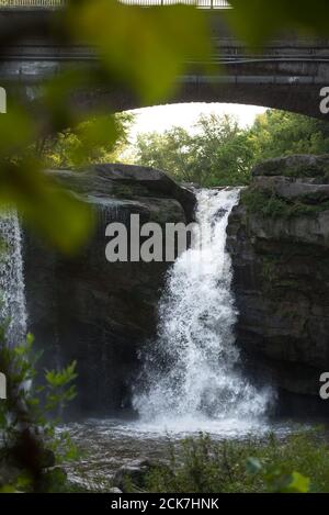Cascade Park Waterfall in Elyria Ohio Stock Photo - Alamy