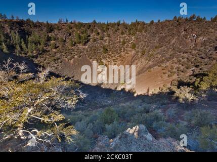 Mammoth Crater volcano at Lava Beds National Monument, California, USA ...