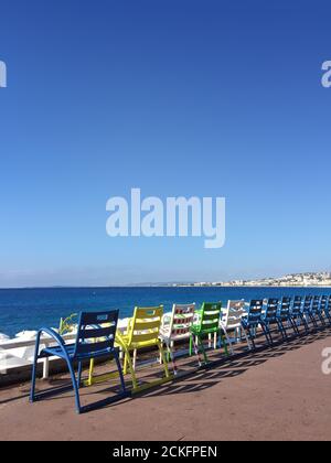 Chairs, NIce France Stock Photo - Alamy