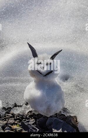 Snowman, inspired by a Mountain Goat, on Heliotrope Ridge below Mount ...